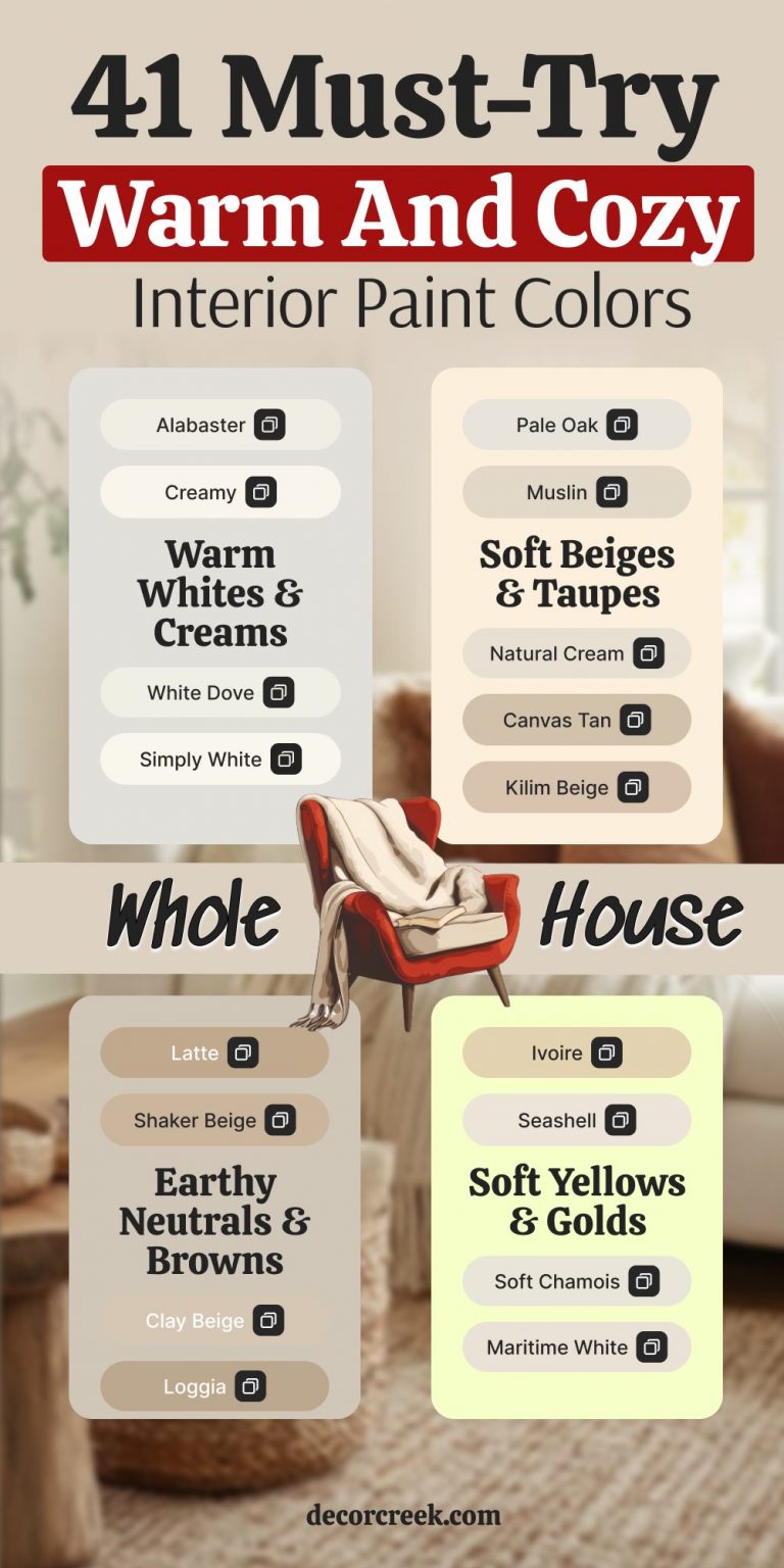 43 Warm and Cozy Paint Colors for the Whole House You’ll Want to Try ...