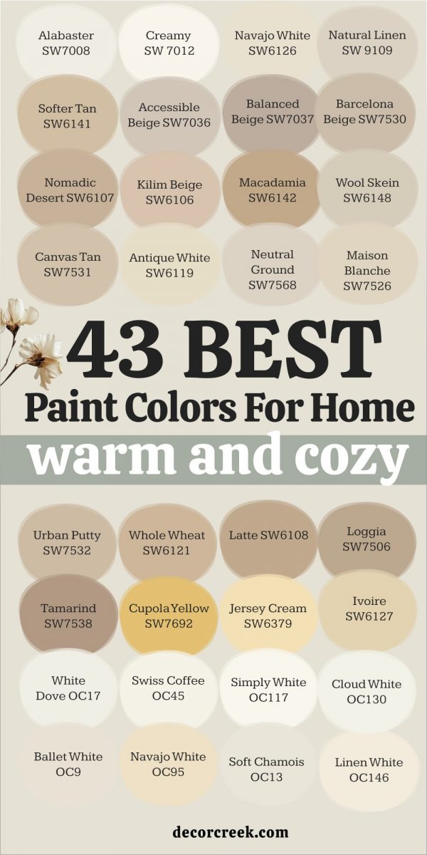 43 Warm and Cozy Paint Colors for the Whole House You’ll Want to Try ...