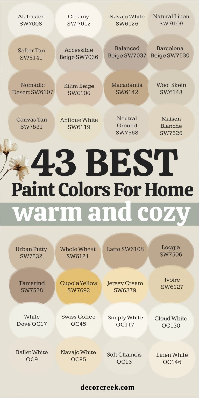 43 Warm and Cozy Paint Colors for the Whole House You’ll Want to Try ...