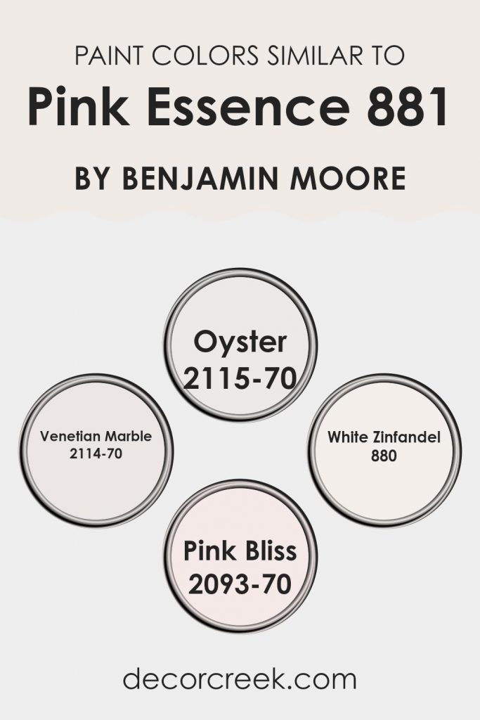 Pink Essence 881 Paint Color by Benjamin Moore - DecorCreek