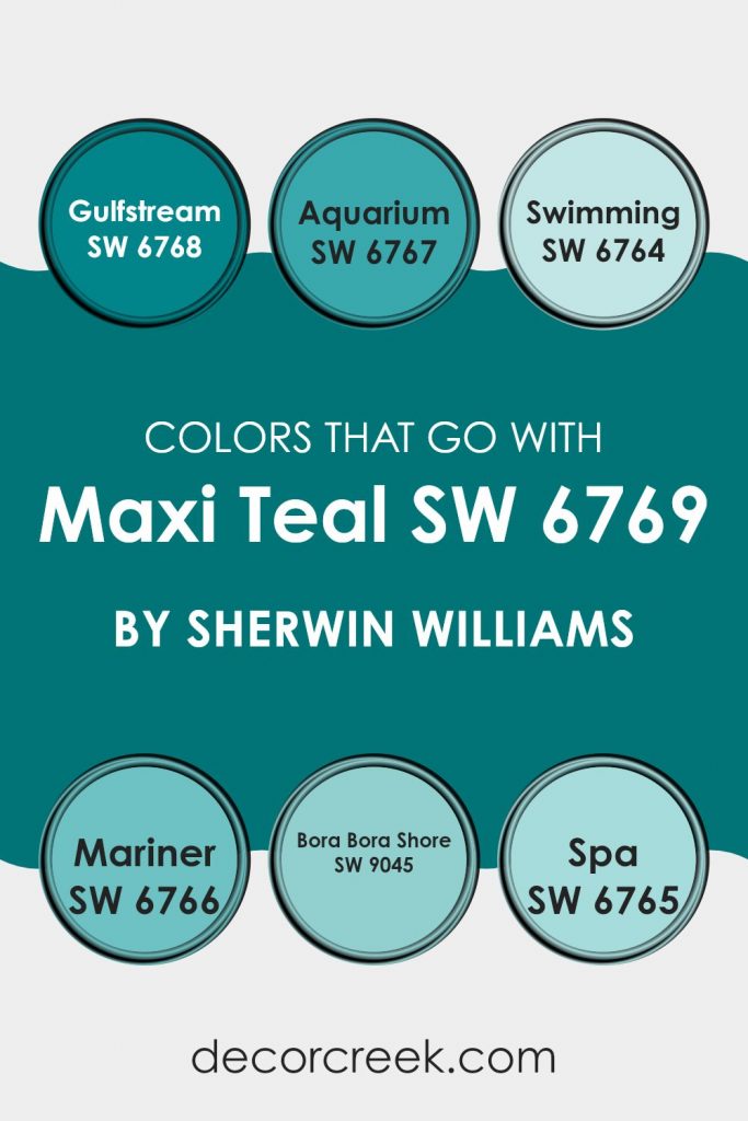 Maxi Teal SW 6769 Paint Color by Sherwin Williams - DecorCreek