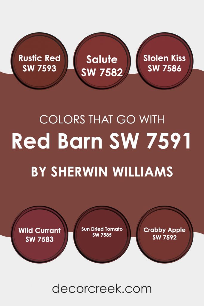 Red Barn SW 7591 Paint Color by Sherwin Williams - DecorCreek