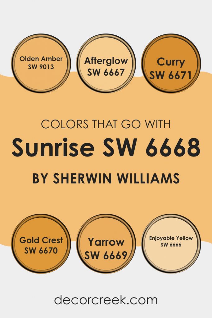 Sunrise SW 6668 Paint Color by Sherwin Williams - DecorCreek