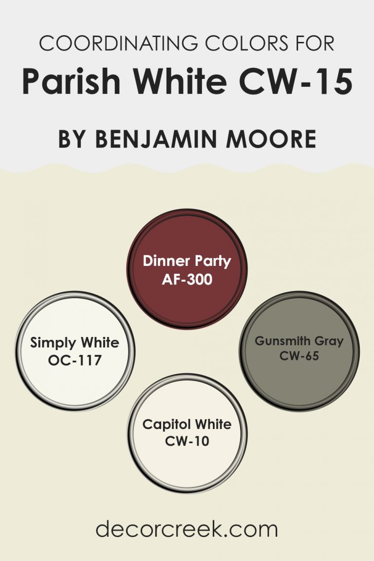 Parish White CW-15 Paint Color by Benjamin Moore - DecorCreek