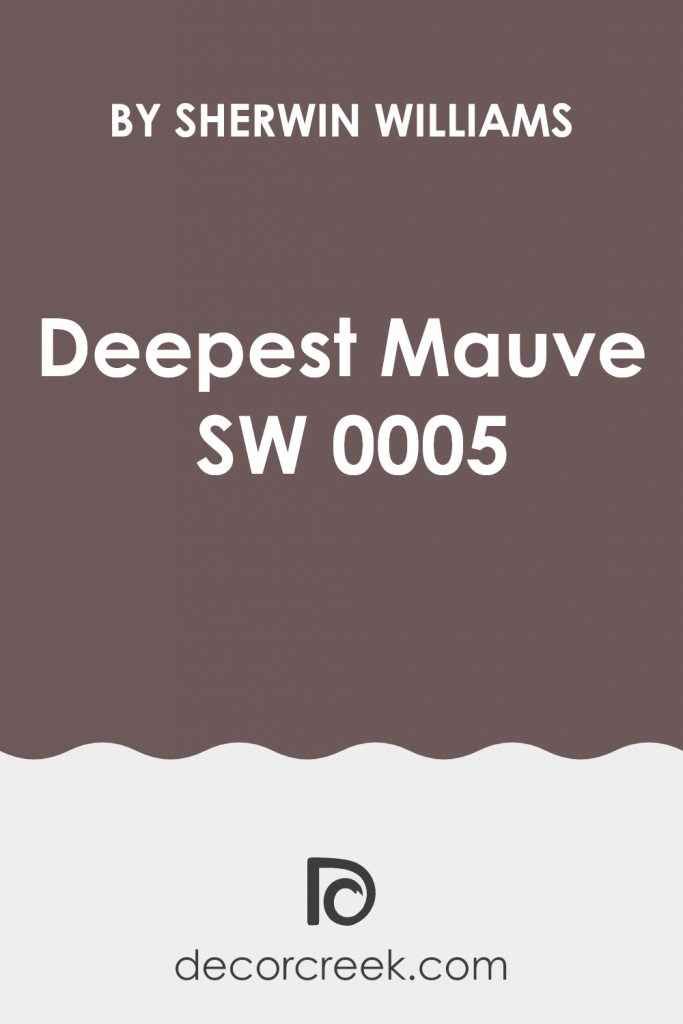 Deepest Mauve SW 0005 Paint Color by Sherwin Williams - DecorCreek