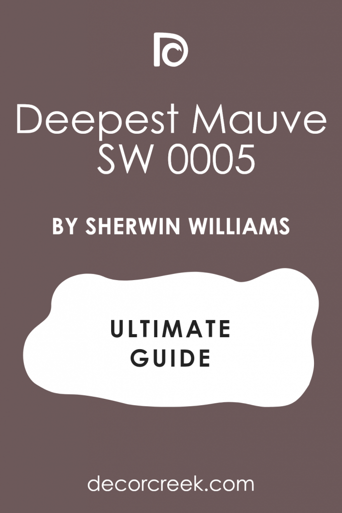 Deepest Mauve SW 0005 Paint Color by Sherwin Williams - DecorCreek
