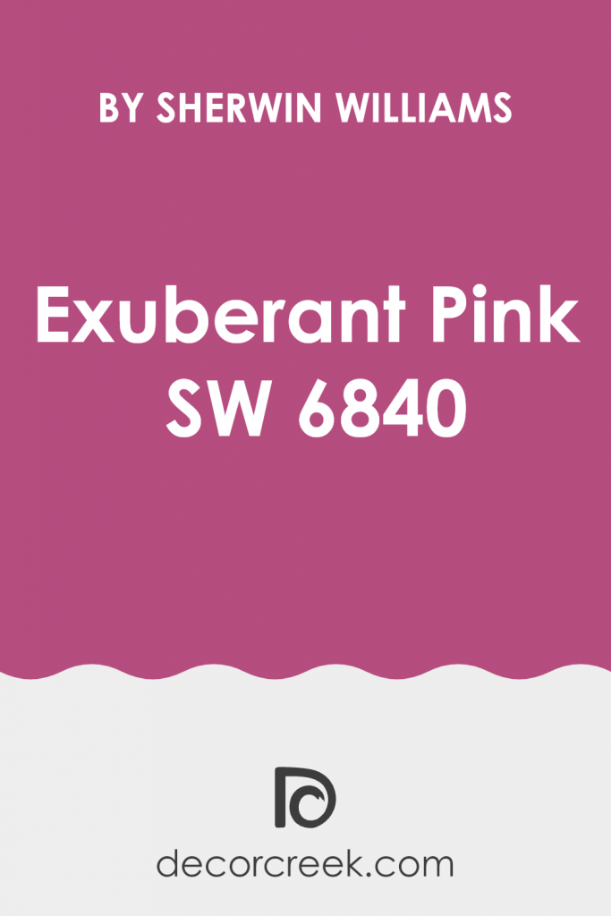 Exuberant Pink SW 6840 Paint Color by Sherwin Williams - DecorCreek