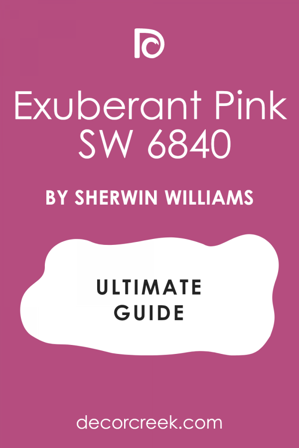 Exuberant Pink SW 6840 Paint Color by Sherwin Williams - DecorCreek