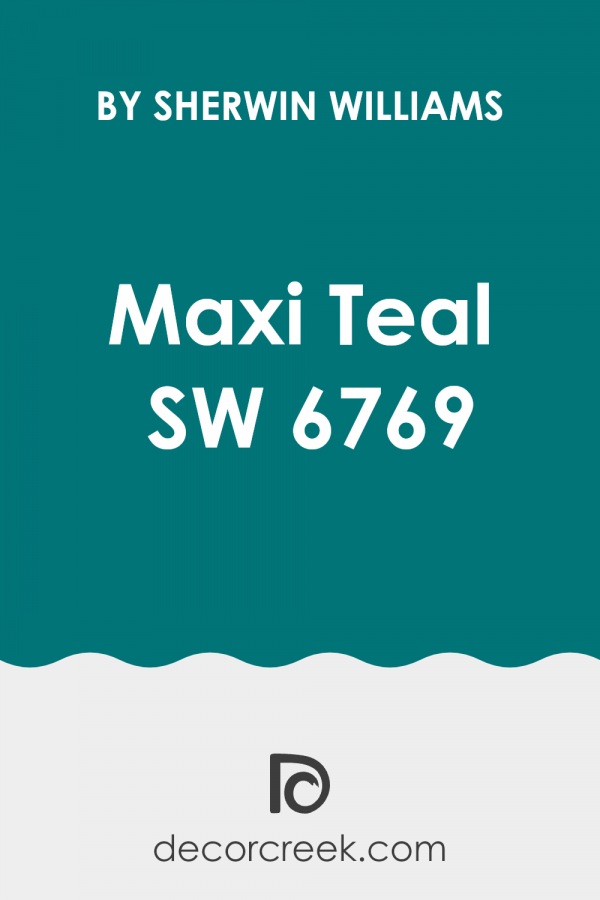 Maxi Teal SW 6769 Paint Color by Sherwin Williams - DecorCreek