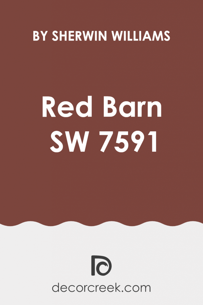 Red Barn SW 7591 Paint Color by Sherwin Williams - DecorCreek