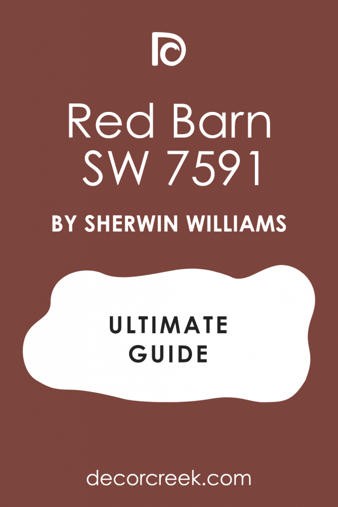 Red Barn SW 7591 Paint Color by Sherwin Williams - DecorCreek