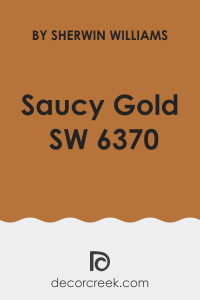 Saucy Gold SW 6370 Paint Color by Sherwin Williams - DecorCreek