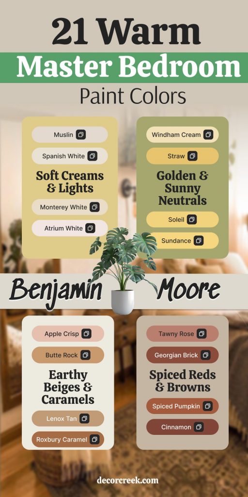 42 Top Warm Master Bedroom Paint Colors for a Cozy and Inviting Retreat - DecorCreek