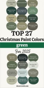 47 Cheerful and Trendy Christmas Paint Colors for 2025 to Create a ...