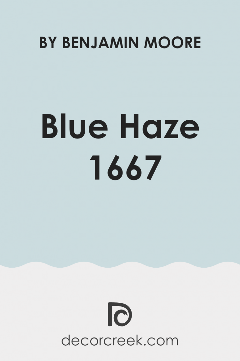 Blue Haze 1667 Paint Color by Benjamin Moore - DecorCreek