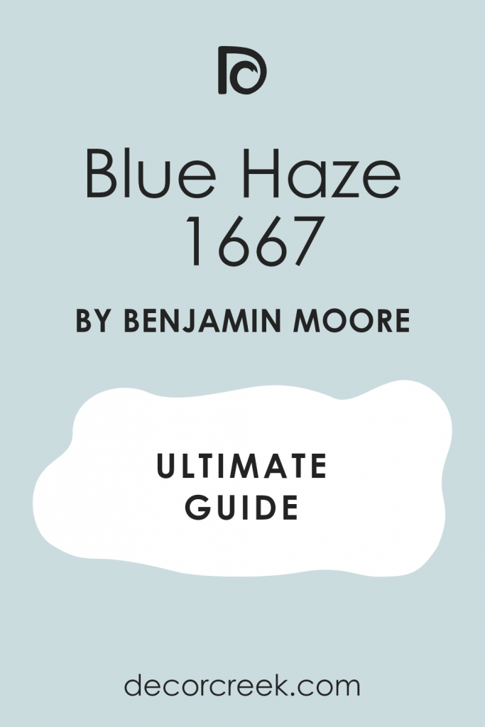 Blue Haze 1667 Paint Color by Benjamin Moore - DecorCreek