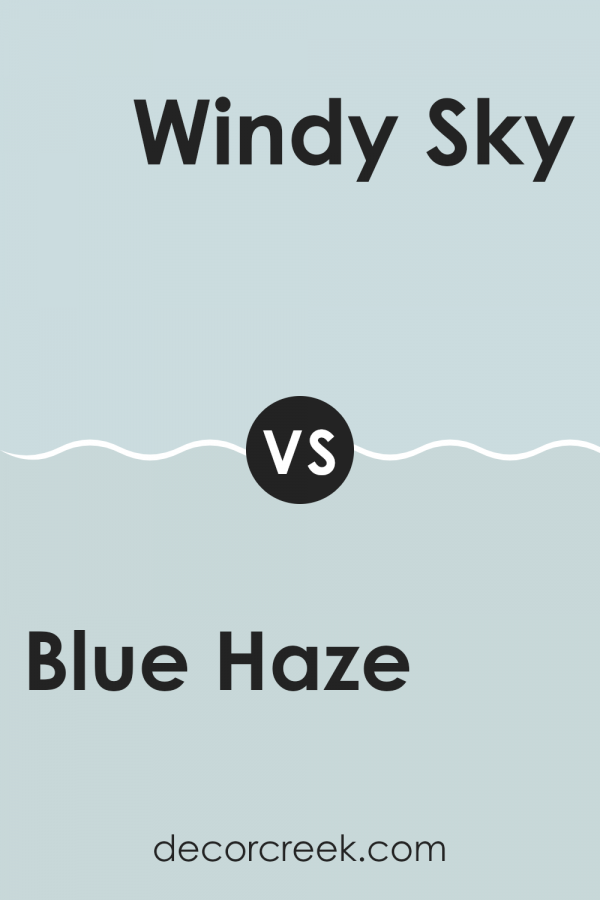 Blue Haze 1667 Paint Color by Benjamin Moore - DecorCreek