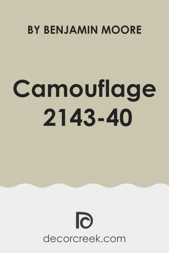Camouflage 2143-40 Paint Color by Benjamin Moore - DecorCreek