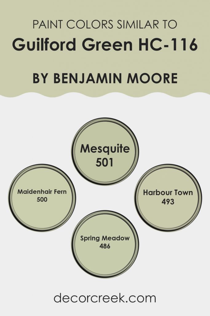 Guilford Green HC-116 Paint Color by Benjamin Moore - DecorCreek