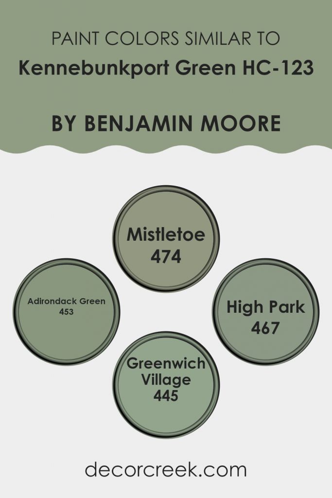 Kennebunkport Green HC-123 Paint Color by Benjamin Moore - DecorCreek