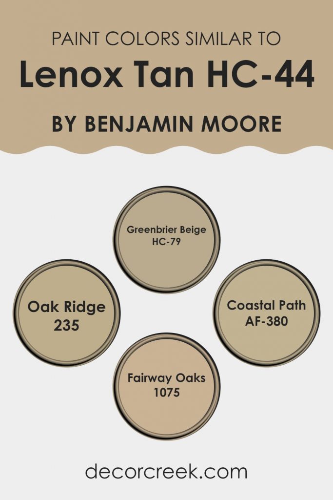 Lenox Tan HC-44 Paint Color by Benjamin Moore - DecorCreek