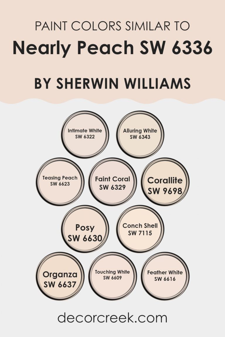 Nearly Peach SW 6336 Paint Color by Sherwin Williams - DecorCreek