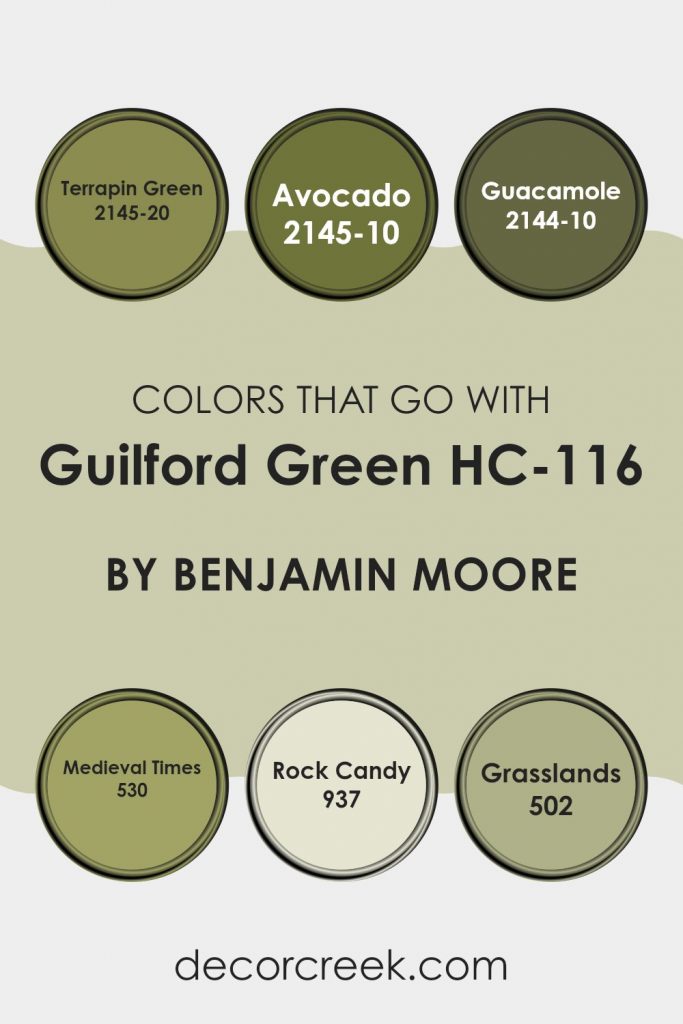 Guilford Green HC-116 Paint Color by Benjamin Moore - DecorCreek