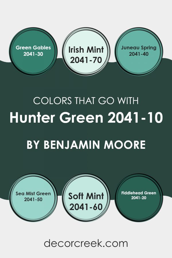 Hunter Green 2041-10 Paint Color by Benjamin Moore - DecorCreek