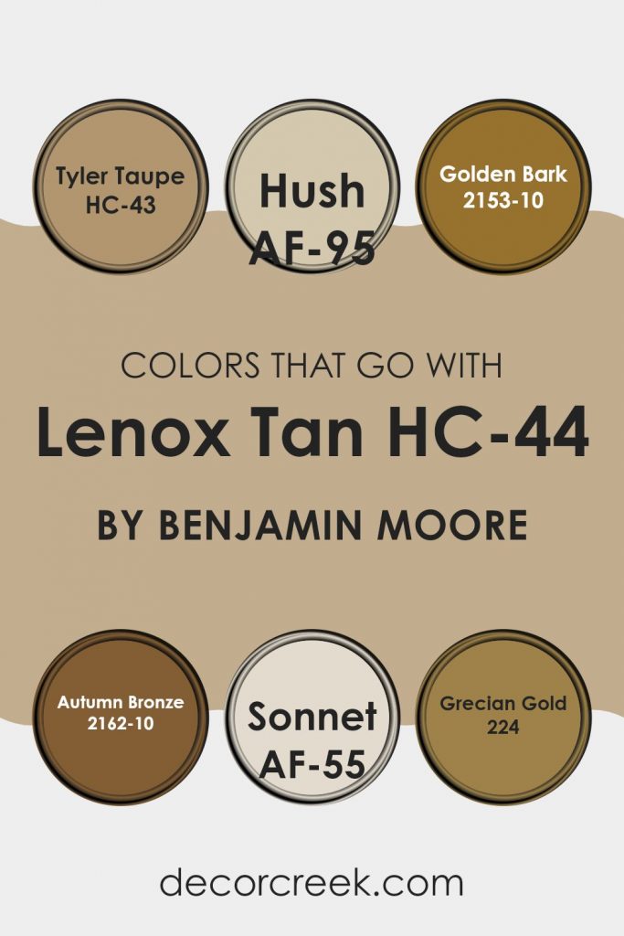 Lenox Tan HC-44 Paint Color by Benjamin Moore - DecorCreek