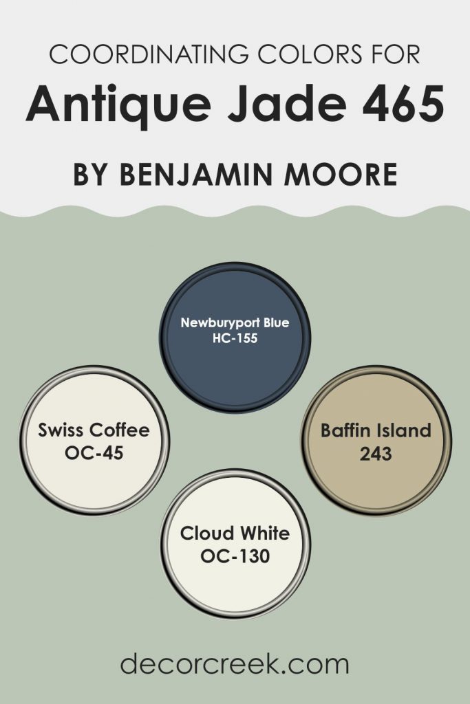Antique Jade 465 Paint Color by Benjamin Moore - DecorCreek