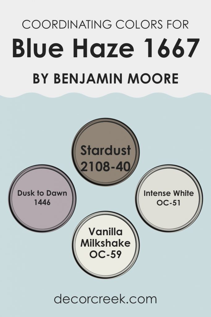 Blue Haze 1667 Paint Color by Benjamin Moore - DecorCreek