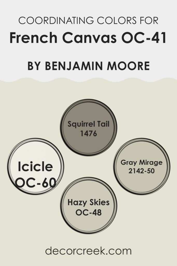 French Canvas OC-41 Paint Color by Benjamin Moore - DecorCreek