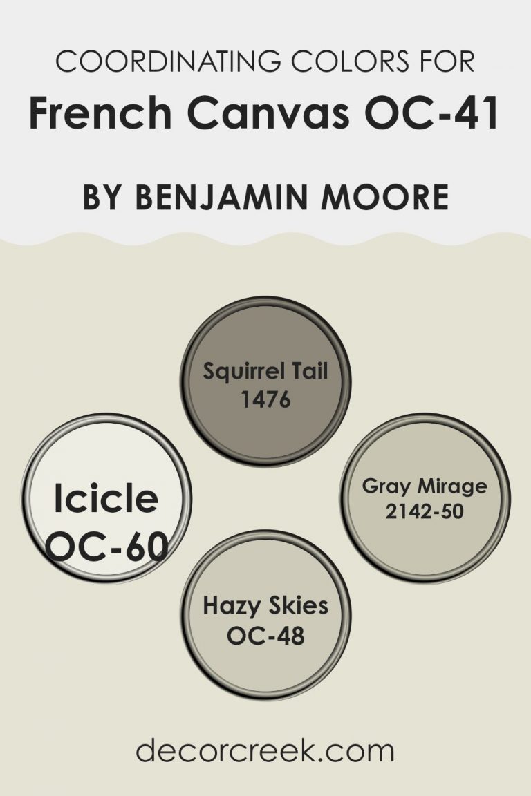 French Canvas OC-41 Paint Color by Benjamin Moore - DecorCreek