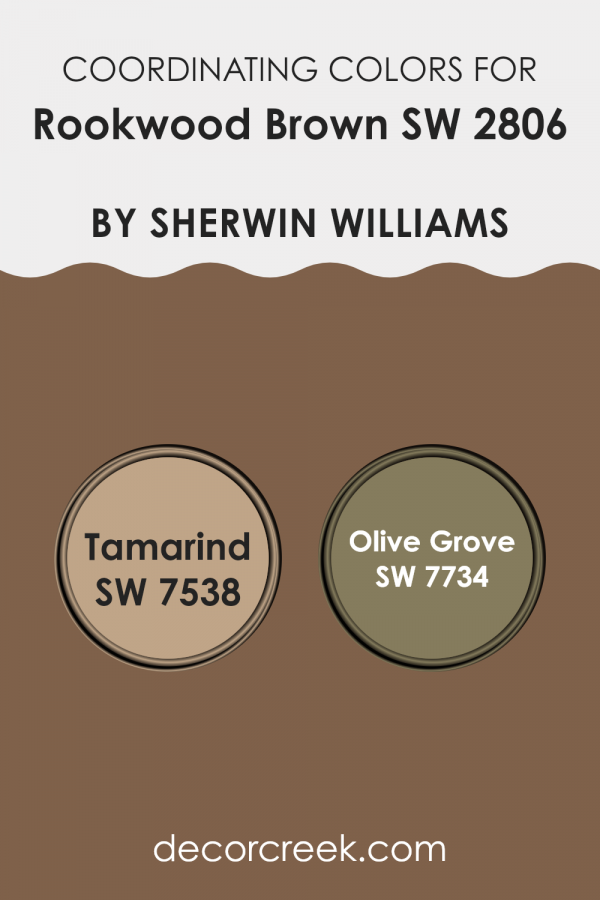 Rookwood Brown SW 2806 Paint Color by Sherwin Williams - DecorCreek
