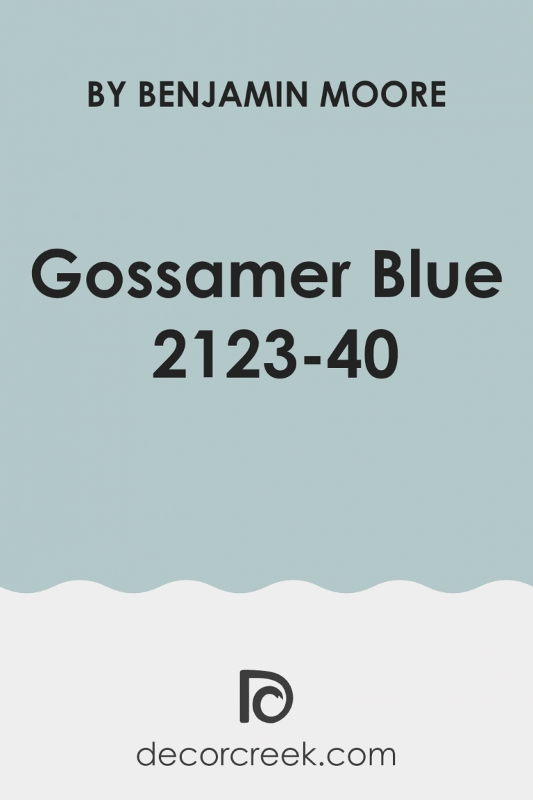 Gossamer Blue 2123-40 Paint Color by Benjamin Moore - DecorCreek