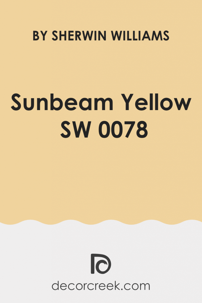 Sunbeam Yellow SW 0078 Paint Color by Sherwin Williams - DecorCreek