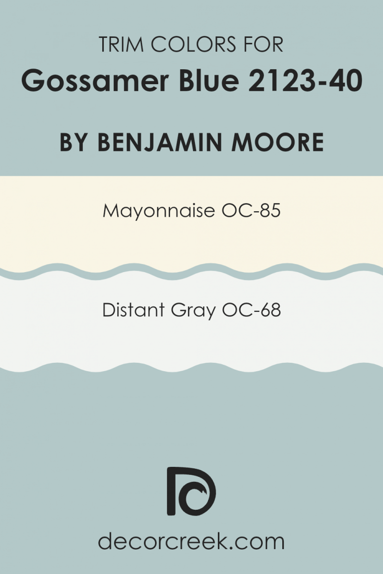 Gossamer Blue 2123-40 Paint Color by Benjamin Moore - DecorCreek