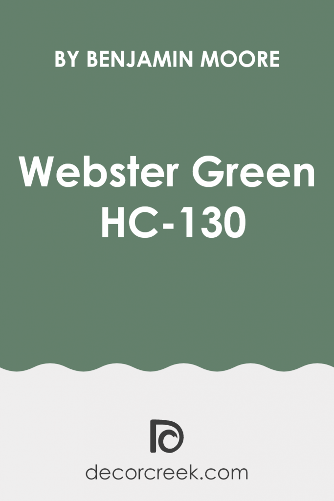 Webster Green HC-130 Paint Color by Benjamin Moore - DecorCreek