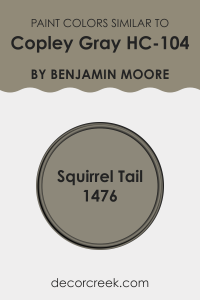 Copley Gray HC-104 Paint Color by Benjamin Moore - DecorCreek