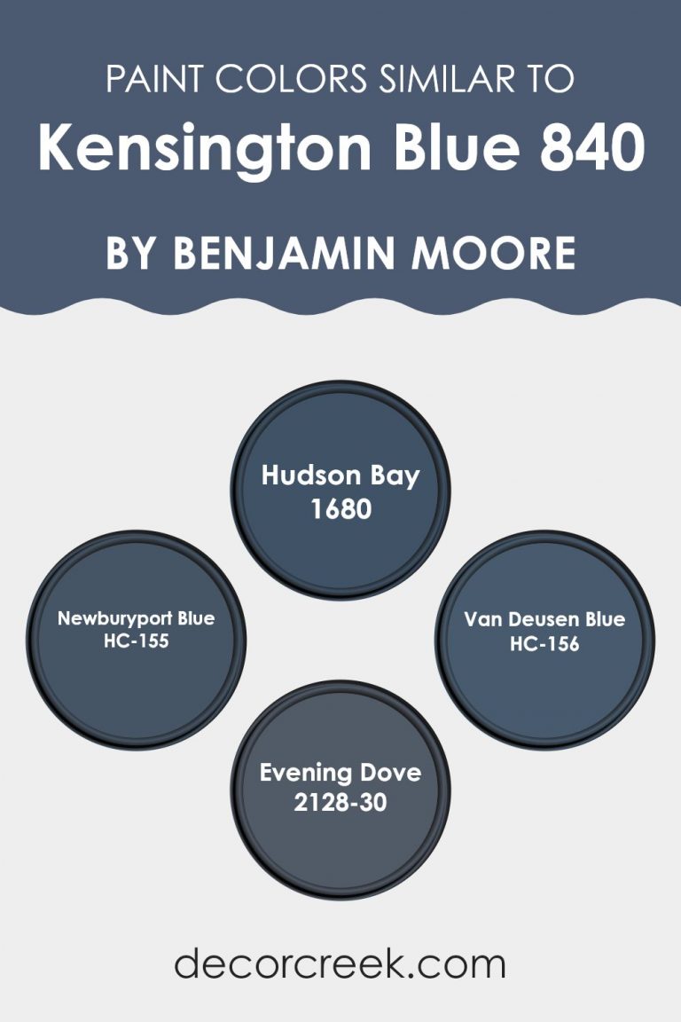 Kensington Blue 840 Paint Color by Benjamin Moore - DecorCreek