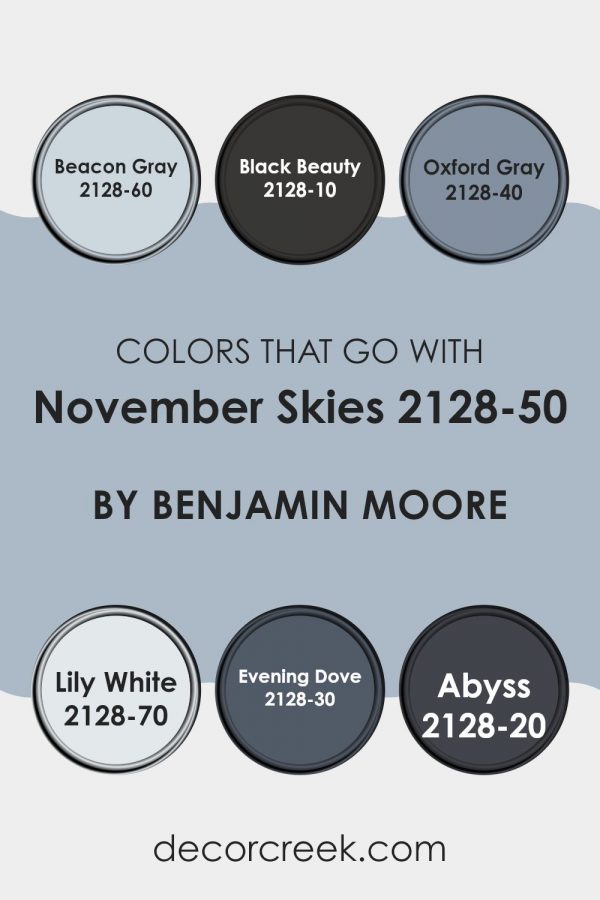 November Skies 2128-50 Paint Color by Benjamin Moore - DecorCreek