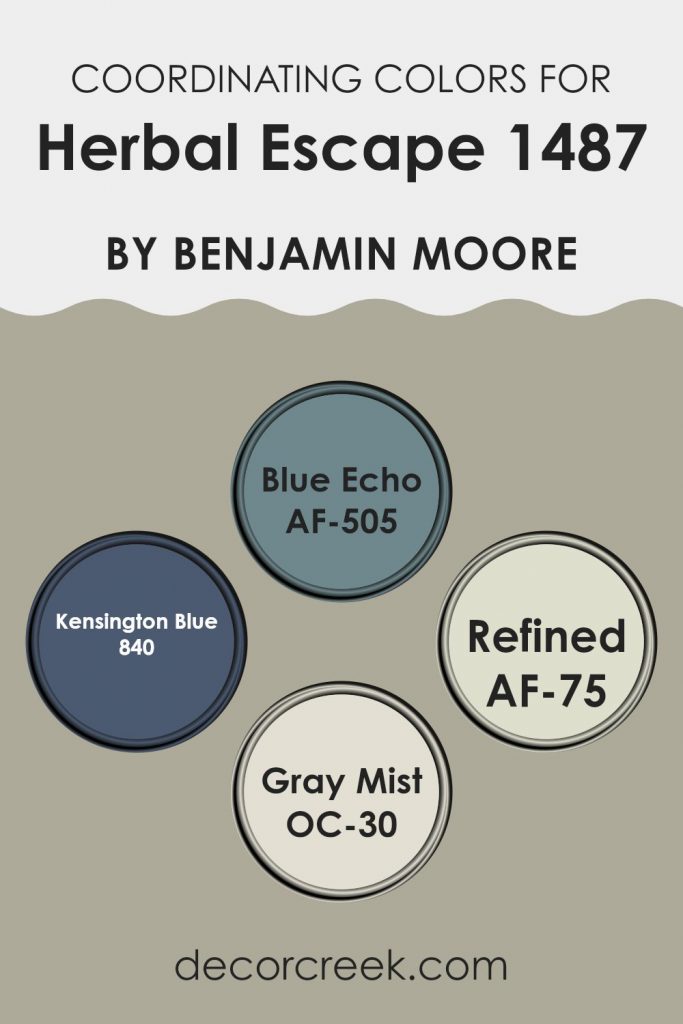 Herbal Escape 1487 Paint Color by Benjamin Moore - DecorCreek