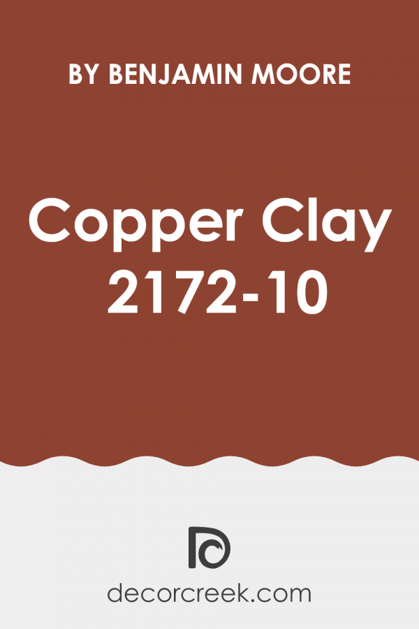 Copper Clay 2172-10 Paint Color by Benjamin Moore - DecorCreek