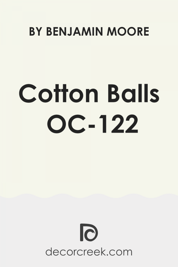 Cotton Balls OC-122 Paint Color by Benjamin Moore - DecorCreek
