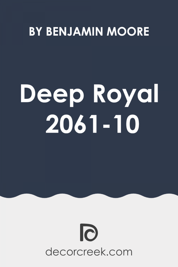 Deep Royal 2061-10 Paint Color by Benjamin Moore - DecorCreek