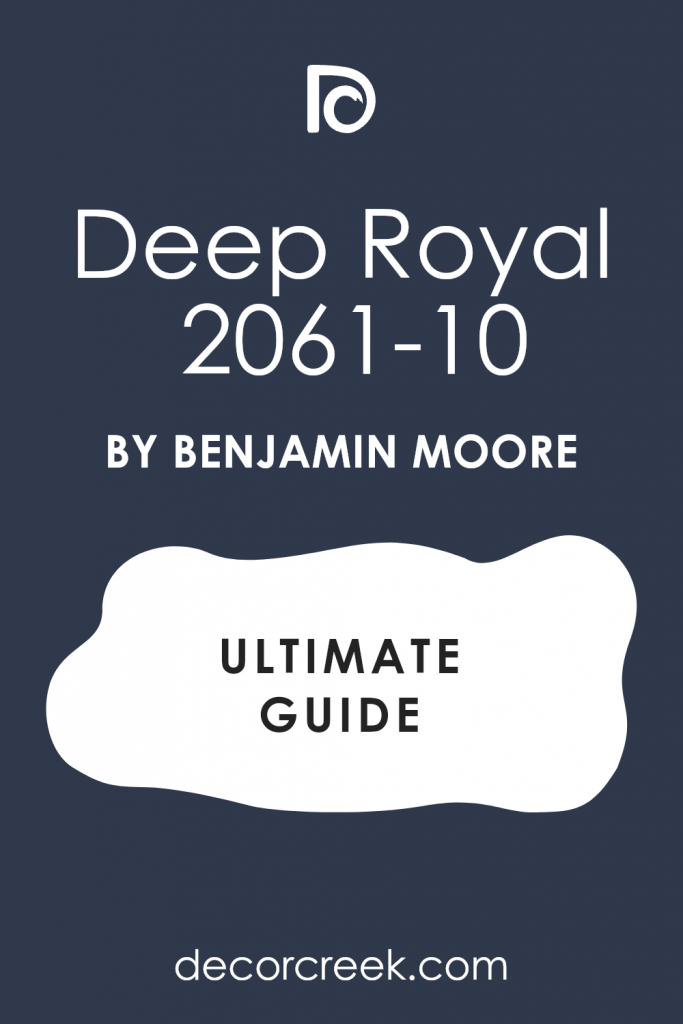 Deep Royal 2061-10 Paint Color by Benjamin Moore - DecorCreek
