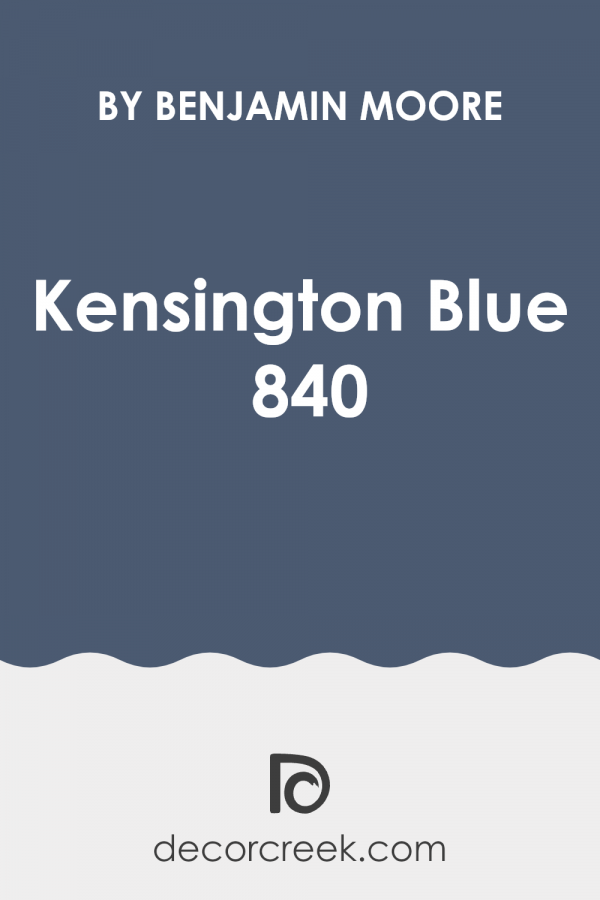 Kensington Blue 840 Paint Color by Benjamin Moore - DecorCreek