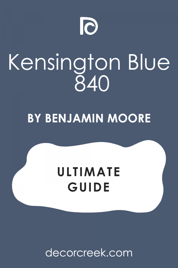 Kensington Blue 840 Paint Color by Benjamin Moore - DecorCreek
