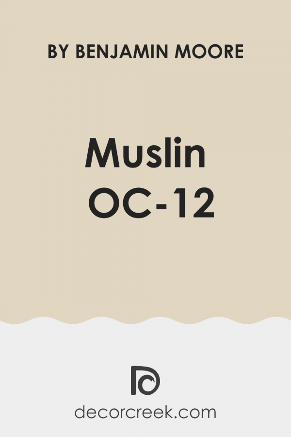 Muslin OC-12 Paint Color by Benjamin Moore - DecorCreek