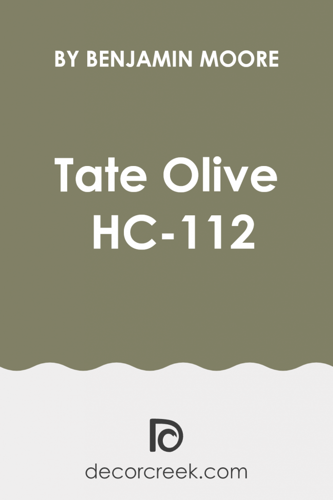 Tate Olive HC-112 Paint Color by Benjamin Moore - DecorCreek